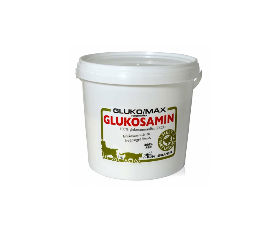 Gluko/Max 1 kg – 100 % ren glukosaminsulfat til hund og hest uden ...